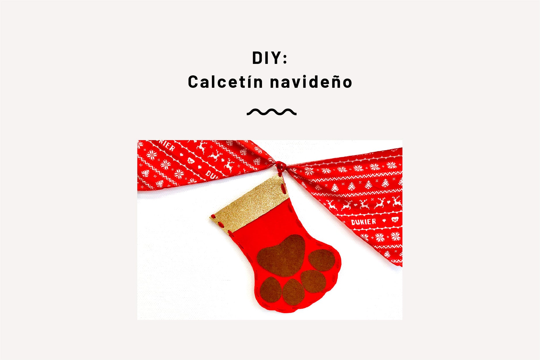 DIY: Calcetín Navideño – Dukier